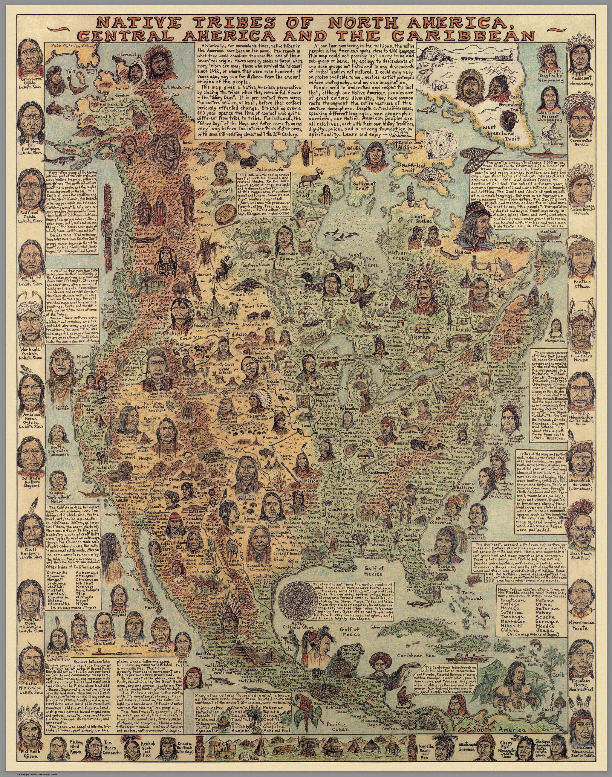 Native American Maps poster, map of native american tribes before ...