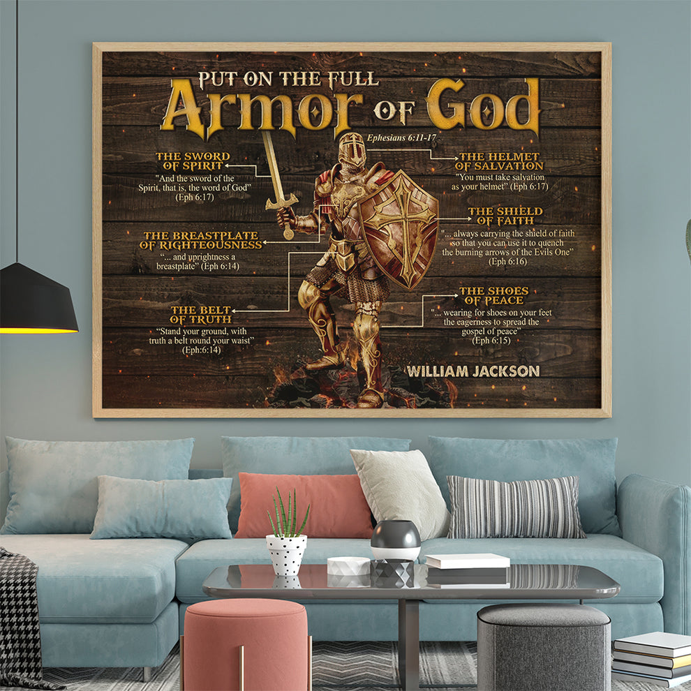 Personalized Warrior of God Put on the Full Armor of God Ephesians 6:11 ...